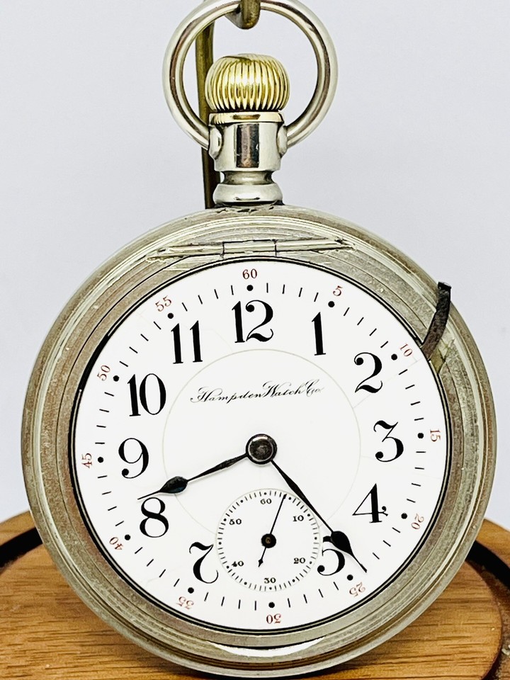 Amazing 1906 Hampden 18S 21J John Hancock Railroad Pocket Watch | eBay