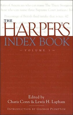 The Harper's Index Book Volume 3 by Lapham, Lewis H.; Conn, Charis | eBay