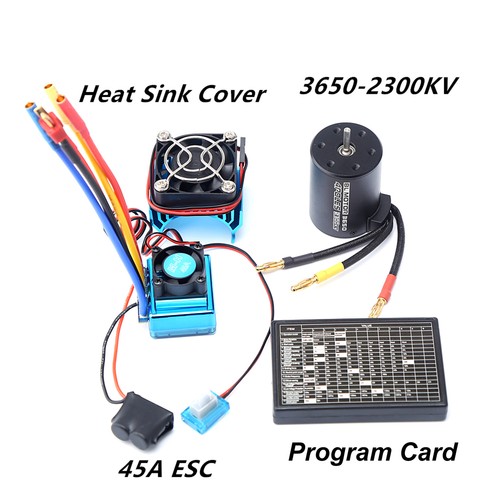 3650 2300KV Brushless Motor & 45A with Program Heat Sink Combo for Y1J8 ...
