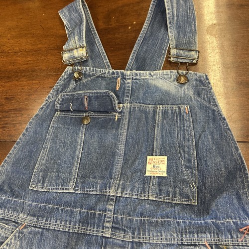 Vintage 1950s Big Winston Cone Denim Overalls Measured 36x30 Sanforized ...