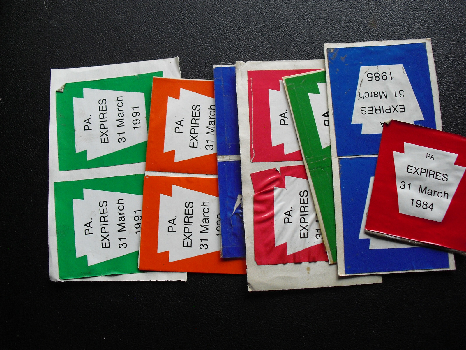 Lot of Vintage 1980s Pennsylvania Boating Validation Stickers | eBay