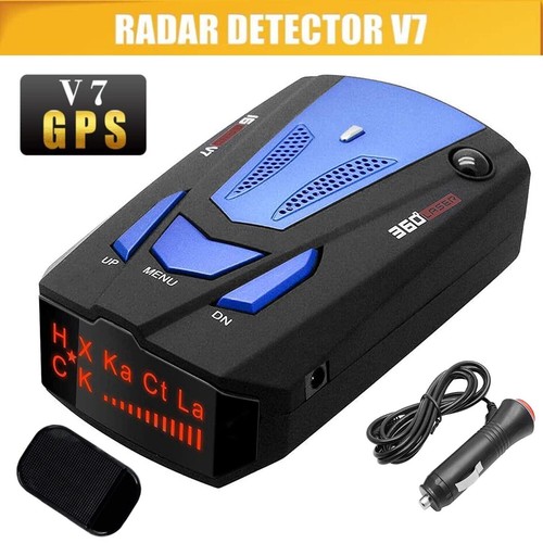 Car V7 16 Band 360 GPS Camera Laser Police Safe Anti Radar Detector ...