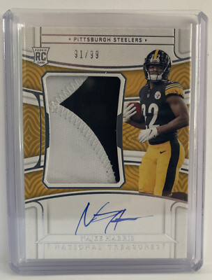2021 National Treasures #168 Najee Harris RC True RPA Rookie Patch Auto ...