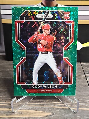 2022 Prizm Baseball Green Donut Circles SP RC Cody Wilson Washington ...