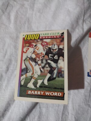 Barry Word Chiefs Topps 100 Rush | eBay