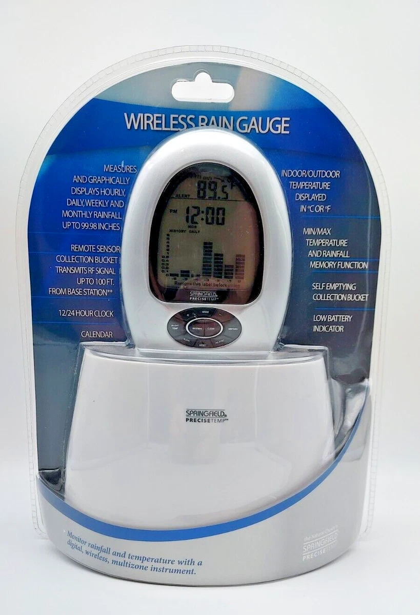 Springfield Digital Rain Gauge Wireless