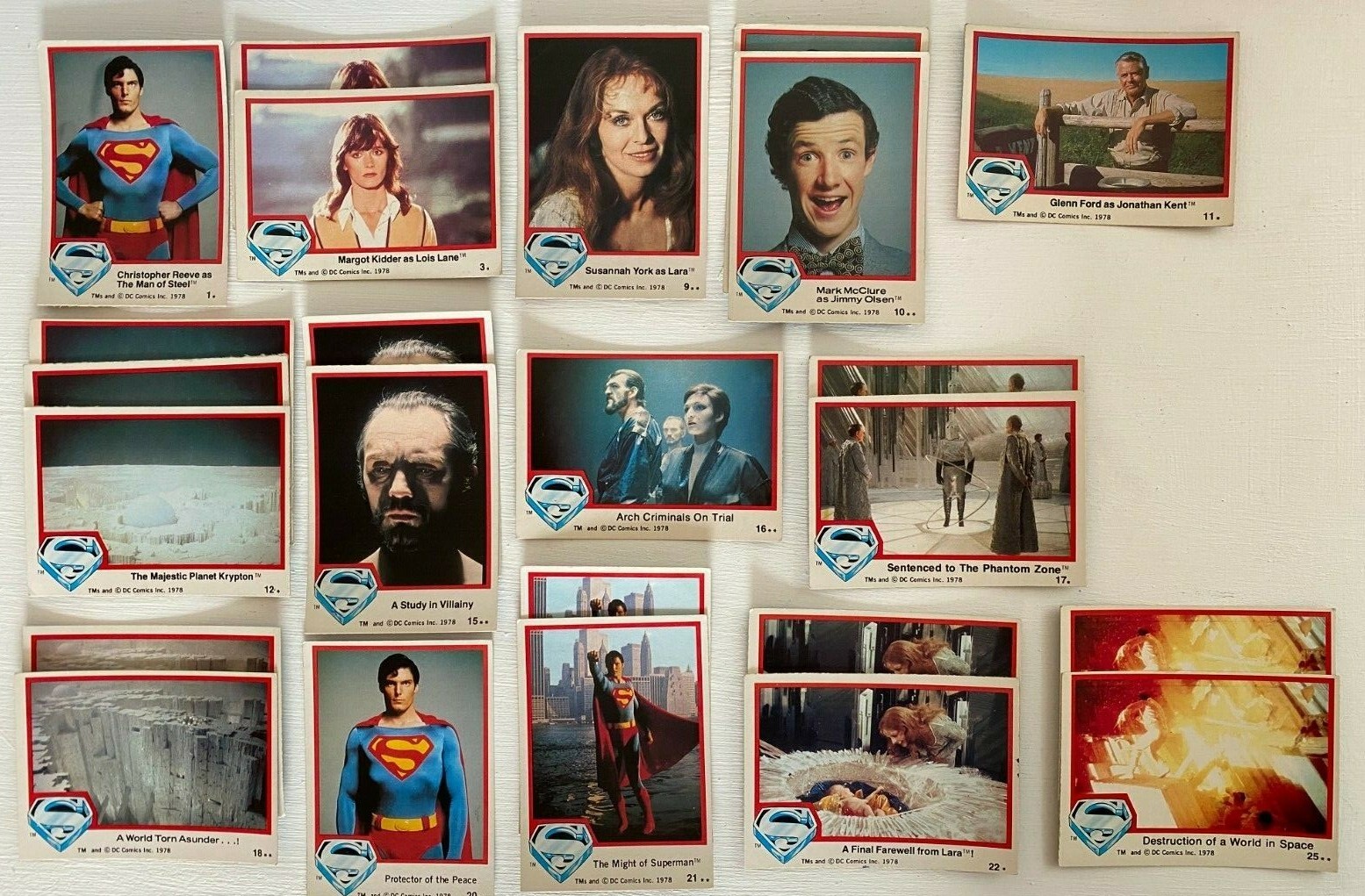 Topps Superman Cards 1978 white border - Various | eBay