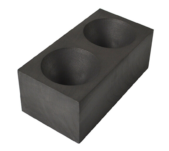 Double Cavity Graphite Gold Conical Cone Mold 2" x 1-1/2" Casting ...