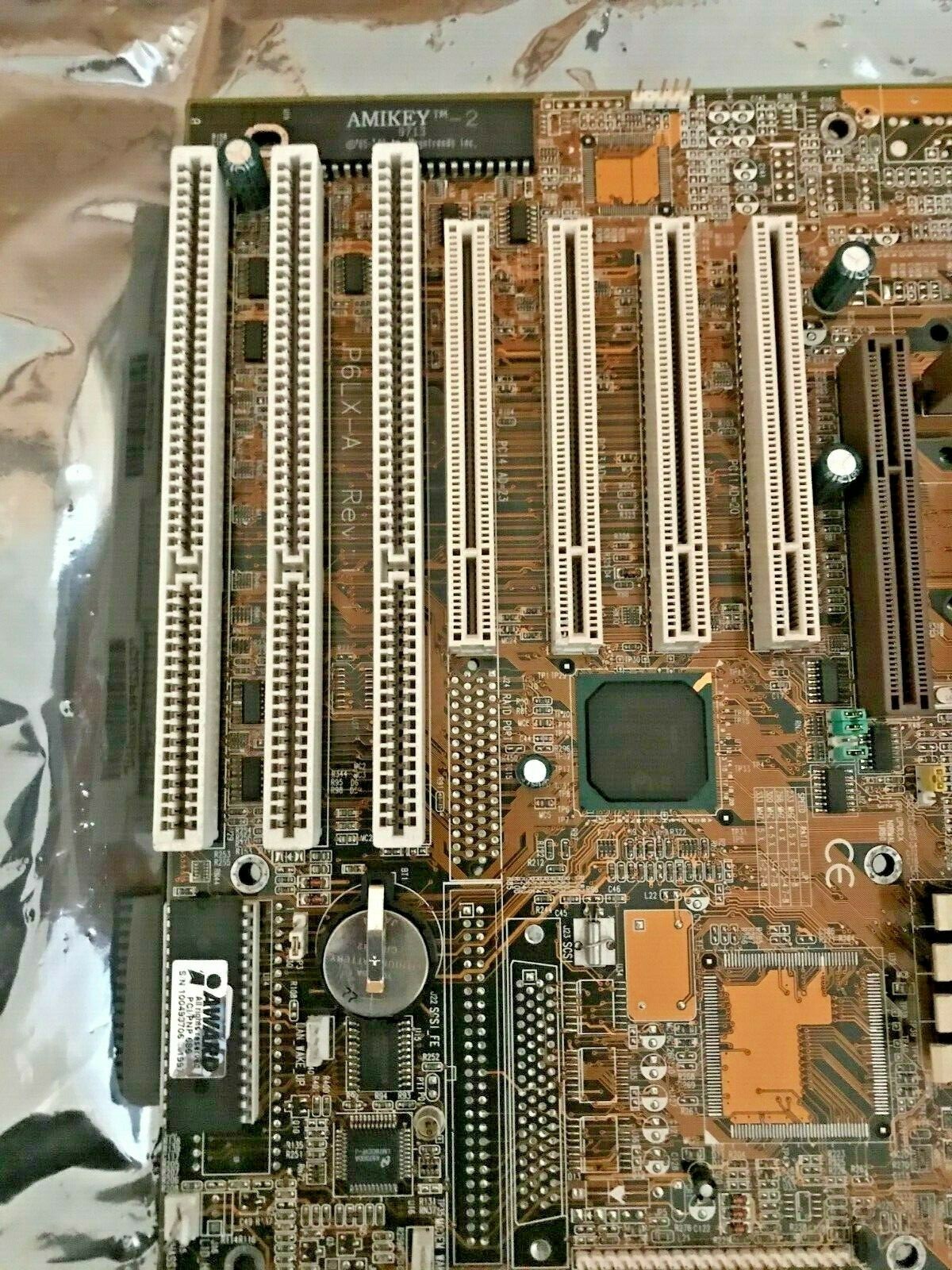 RARE VINTAGE ECS P6LX-A P2 INTEL 440LX SLOT 1 ATX MOTHERBOARD REV 1.0 ...