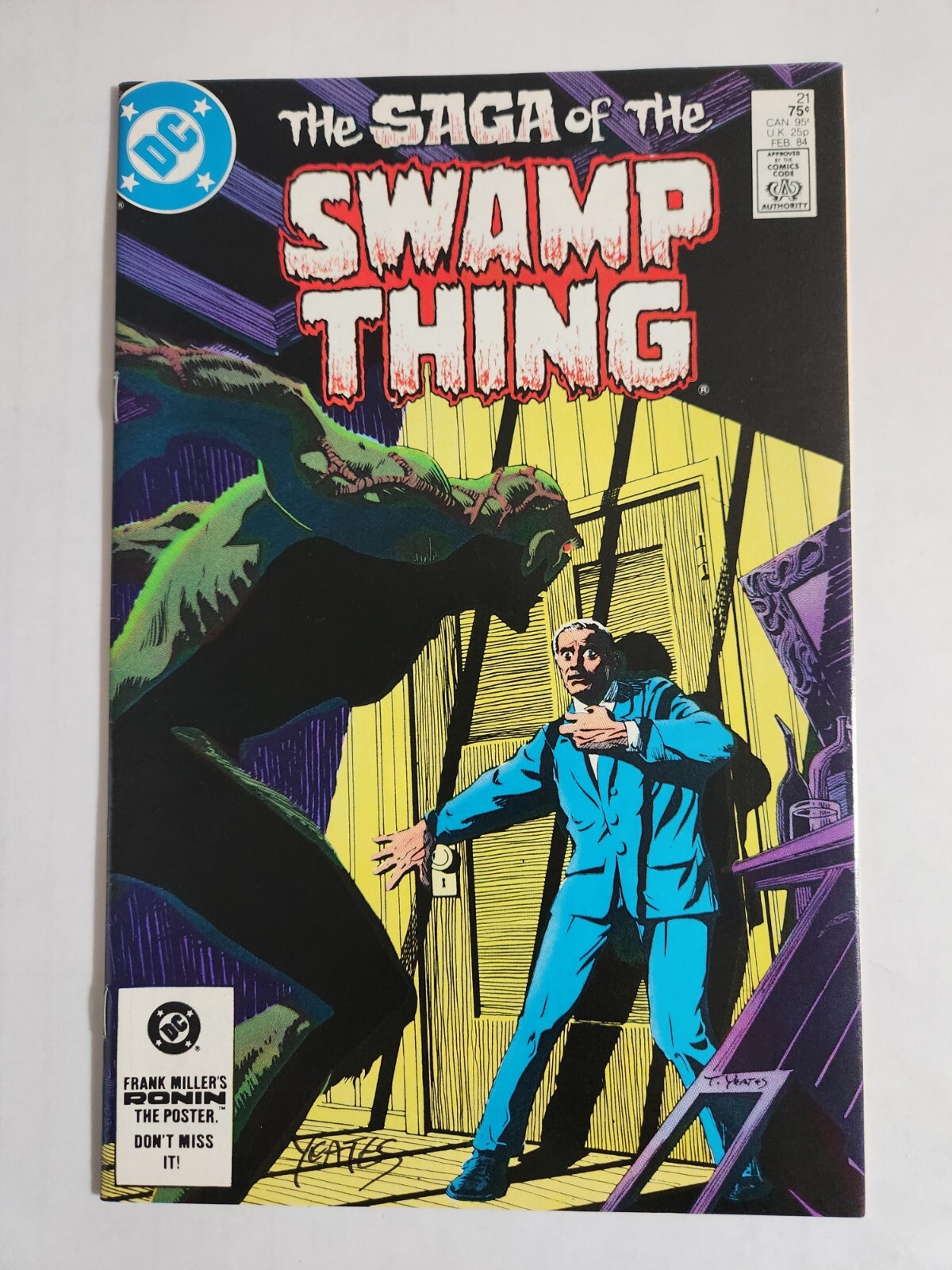 Saga Of The Swamp Thing #21 DC Comics 1984 Autographed By Tom Yeates | eBay