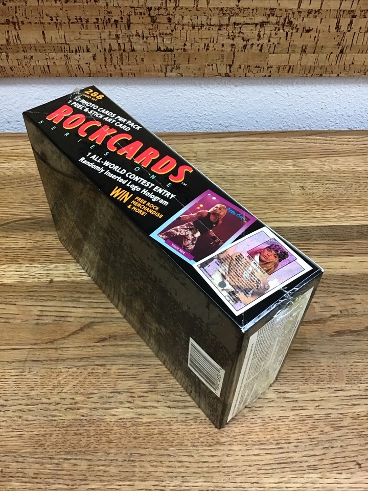 Rock Cards 1991 Music Trading Cards - Factory Sealed Box 288 Cards New ...