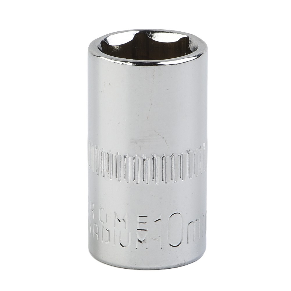 Durable Chrome Vanadium Steel 10mm Shallow Socket Pack of 4 for DIY ...