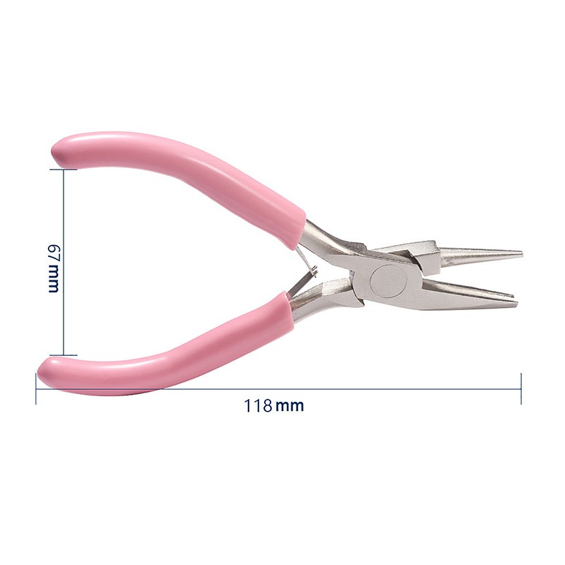 Round Mini Winding Pliers Half Groove Half Round Making Tool Hand ...