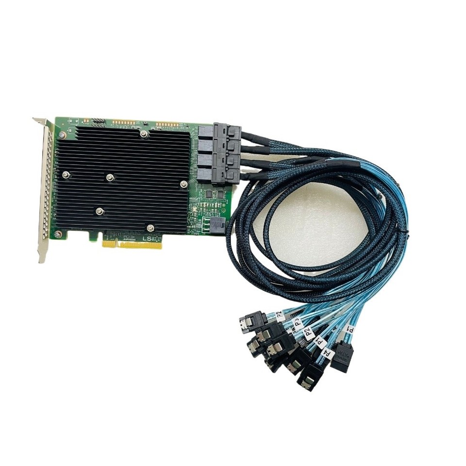 LSI SAS 9300-16I 12GB/S HBA BUS ADAPTER CARD IT Mode 4*SFF-8643 SATA ...