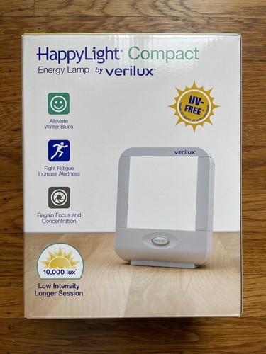 Happy Light Compact Energy Therapy Lamp by Verilux Model V10 New Open ...