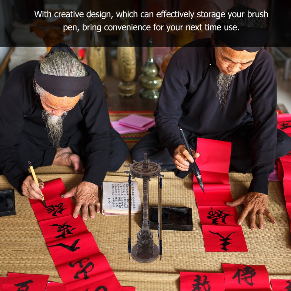 Display Stand Calligraphy Brush Shelf Hanger Exquisite Pen Holder | eBay