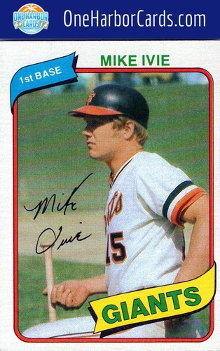1980 Topps San Francisco Giants #62 Mike Ivie | eBay