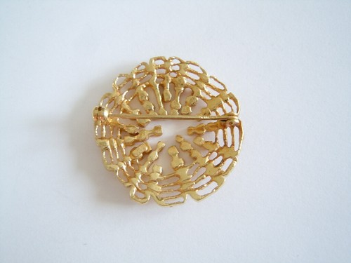 Broche Abstracto Dorado Amerik K&L Kordes & Lichtenfels 5,9 g/Ø 3,0 cm ...
