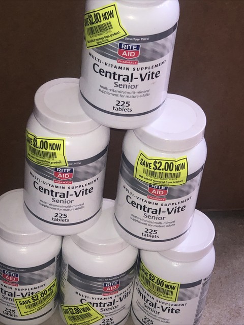 Rite Aid Central-vite Multivitamin Supplement Senior 225 Tablets for ...