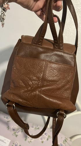 St. John's Bay BACKPACK small Leather MG Organizer MINI Petite BACKPACK ...