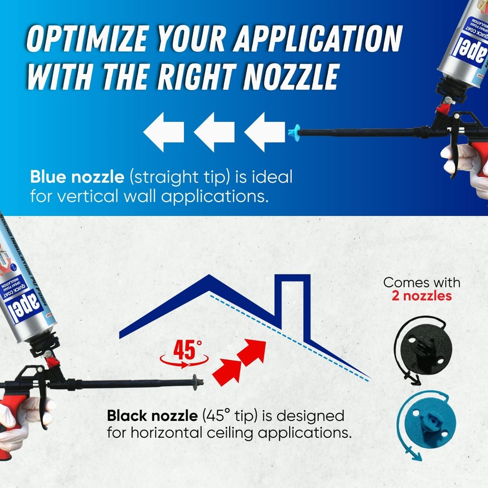 apel Spray Foam Insulation - (12 x 32.80 oz./ 240 Bd ft) Self Expanding ...