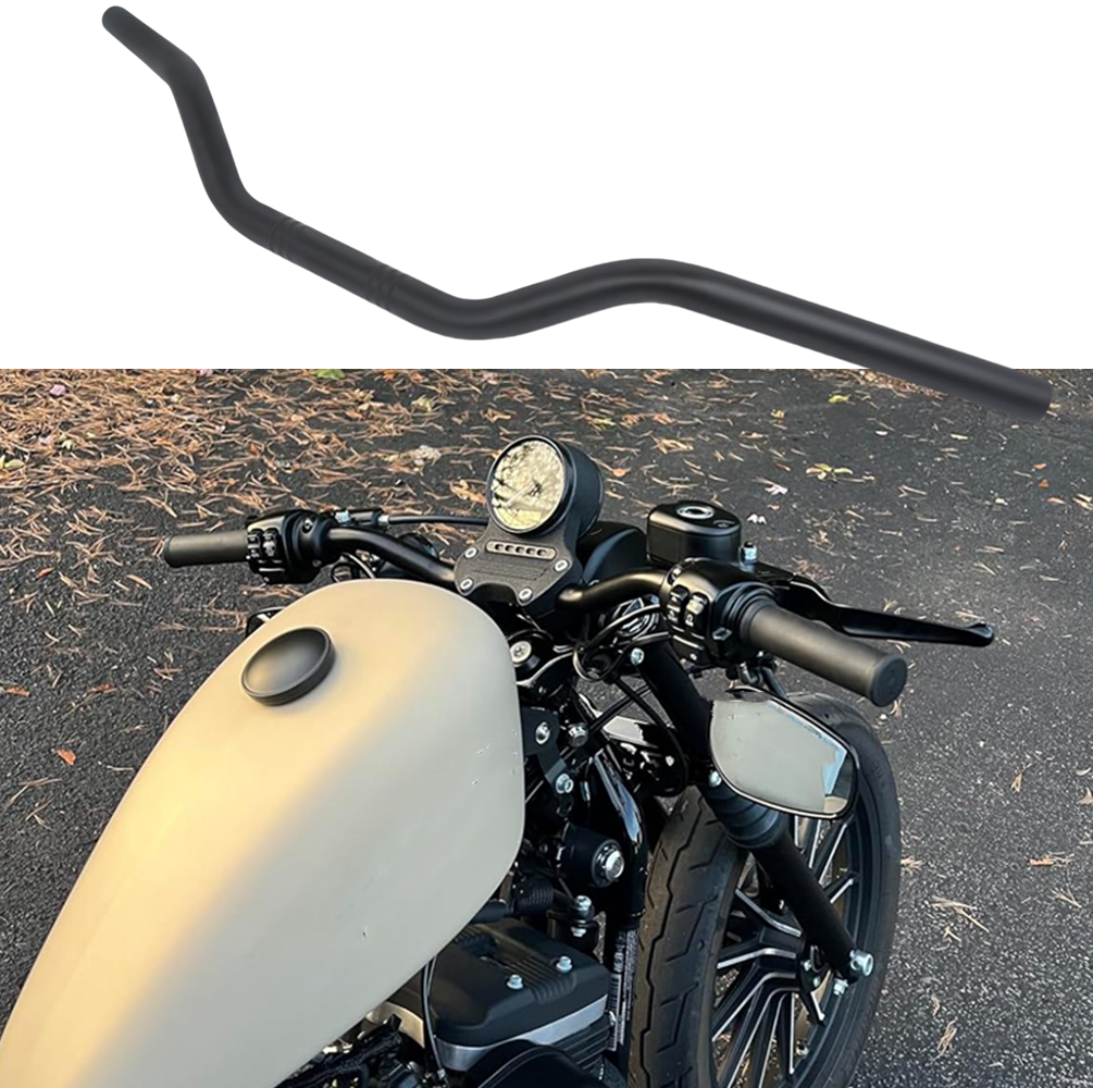 1" Custom Drag Bar Handlebars Bars For Harley Sportster 883 1200 XL ...