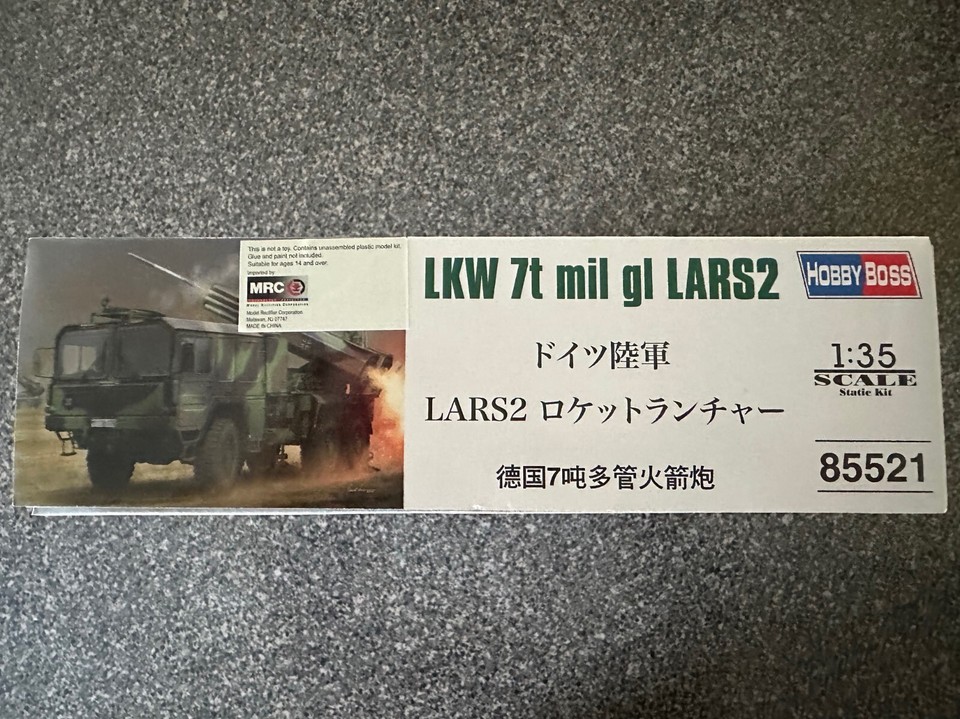Hobby Boss 1:35 #85508 German LKW 7t. MIL GL LARS2 Rocket Launher | eBay