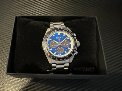 SEIKO PROSPEX Speedtimer Solar Chronograph Vivid Blue dial SSC931-MINT ...