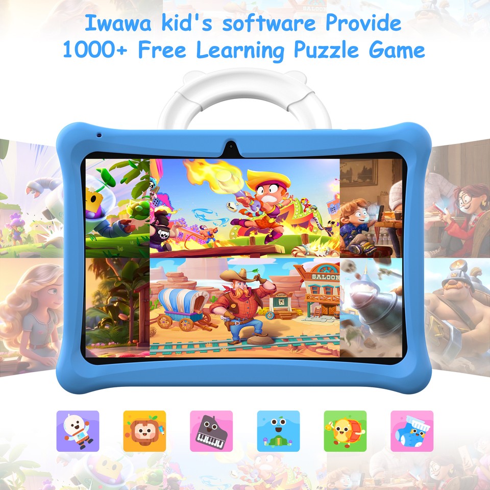 Kids Tablet 10'' Android 12 Tablet for Kids, 32GB 64GB 5000mAh Parental ...