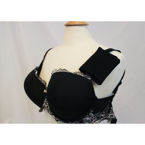Black flannel Bra Strap Padding or Sling Cushion Port Pillow | eBay