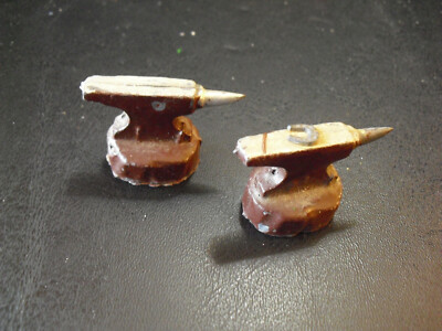 Lot of 2 Vintage England Miniature Diecast Metal Anvils 1" Tall | eBay