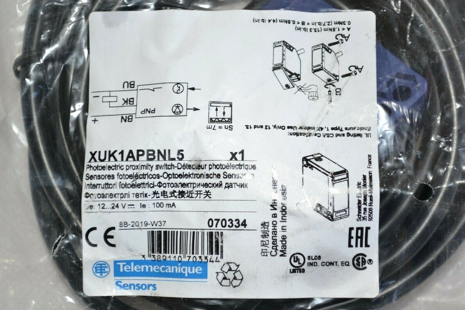 Telemecanique XUK1APBNL5 Reflection Photoelectric Switch NEW! | eBay
