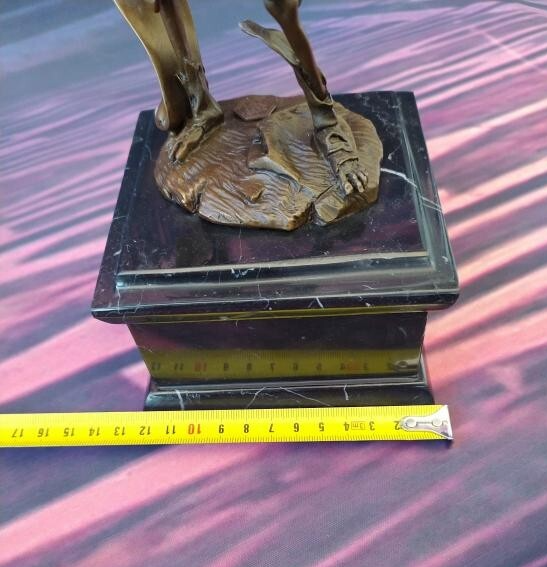 Memento Mori Bronze Statue Sculpture Marble Skeleton JB Skull Vintage ...