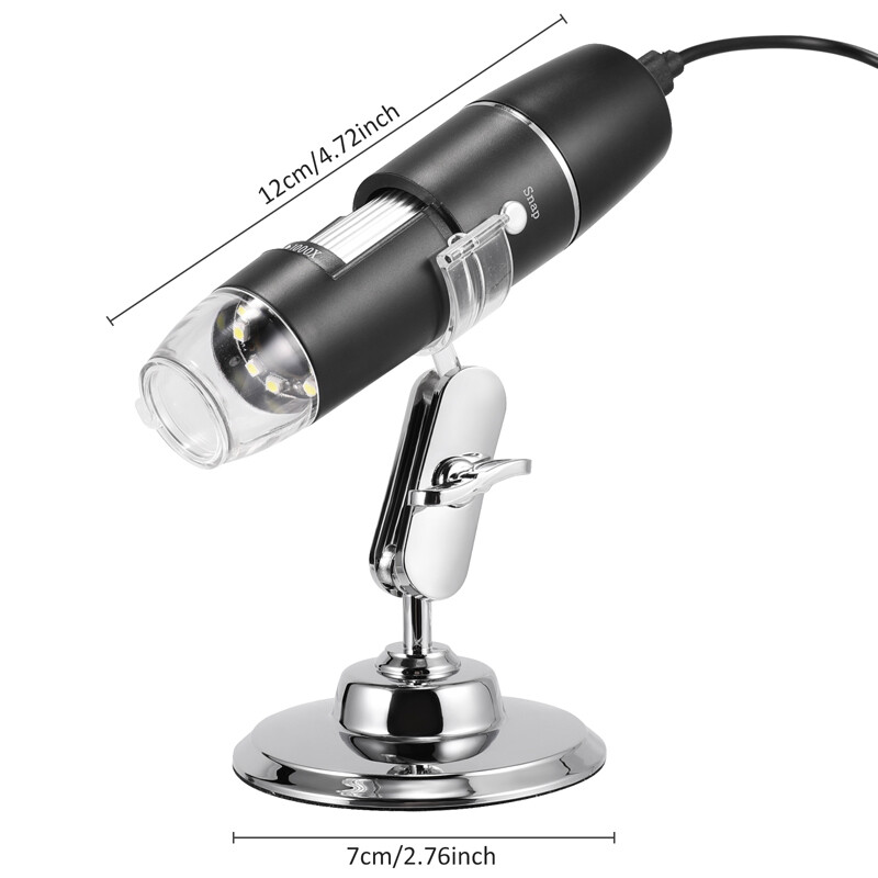 8LED 1600X 10MP USB Digital Microscope Endoscope Magnifier Camera w ...