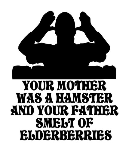 Monty Python Your Mother Was A Hamster Decal #1 5"x6" Choose Color | eBay