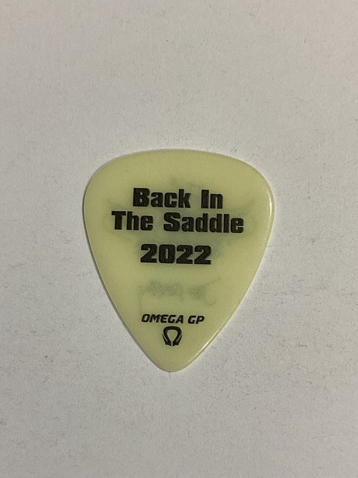 Joe Perry Aerosmith Las Vegas Back In The Saddle 2022 Glow Guitar Pick ...