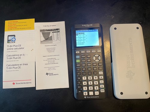 Texas Instruments TI-84 Plus CE Graphing Calculator Mint +Case And ...