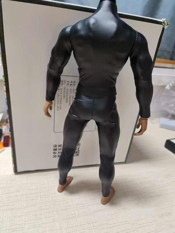 1/6 Male Soldier Clothes Leather T-shirt Pants Model for 12'' AT027 ...