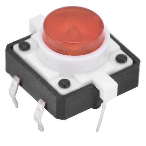 (red)LED Light Tactile Switch Tactile Push Button Switch Plastic Stable ...