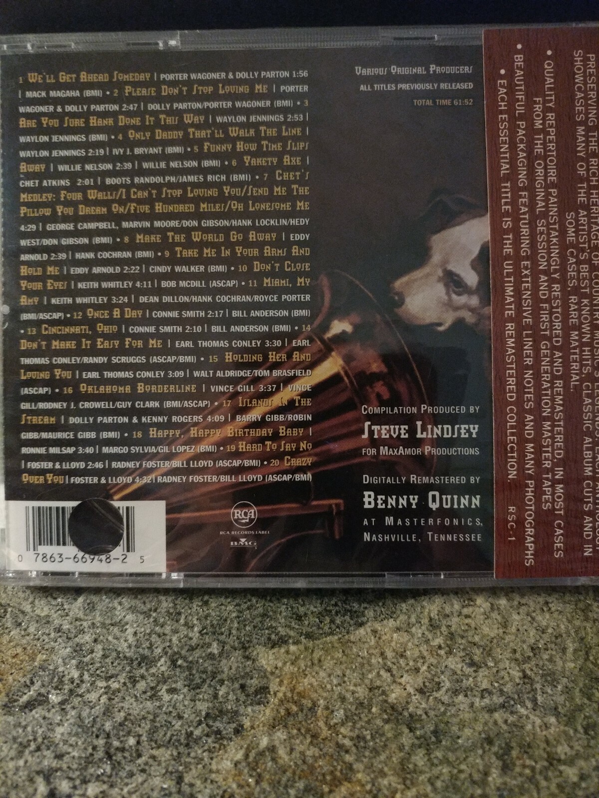 RCA COUNTRY-The ESSENTIAL SERIES Sampler-Vol. 2 CD-COUNTRY MUSIC ...