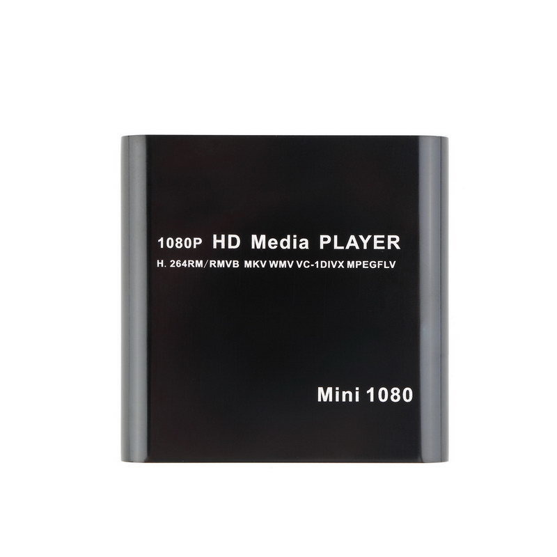 Mini HDMI Media Player 1080P HDD RM RMVB DIVX AVI MKV USB SD MPEG JPEG ...