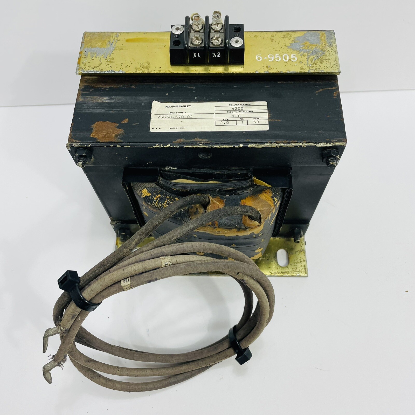 Allen Bradley 25638-570-04 2KVA Transformer 4200V Primary 120V ...