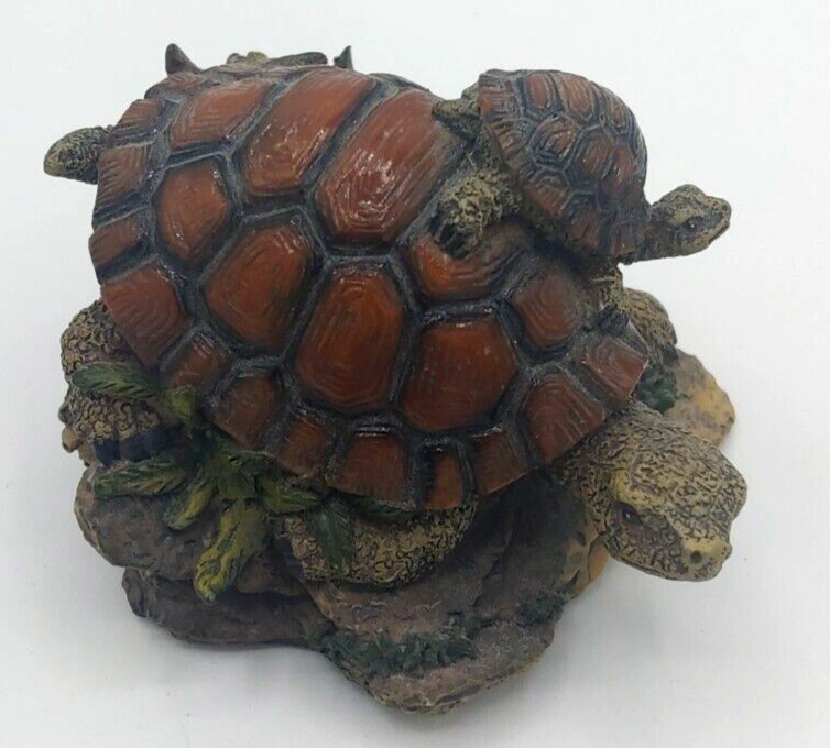 Resin Tortoise Turtle with Baby on Back | eBay