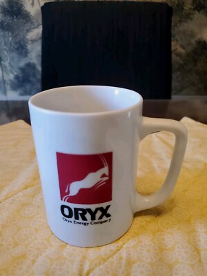 Oryx Energy Company Coffee Cup AFRICAN PROVIDER OF OIL & GAS | eBay