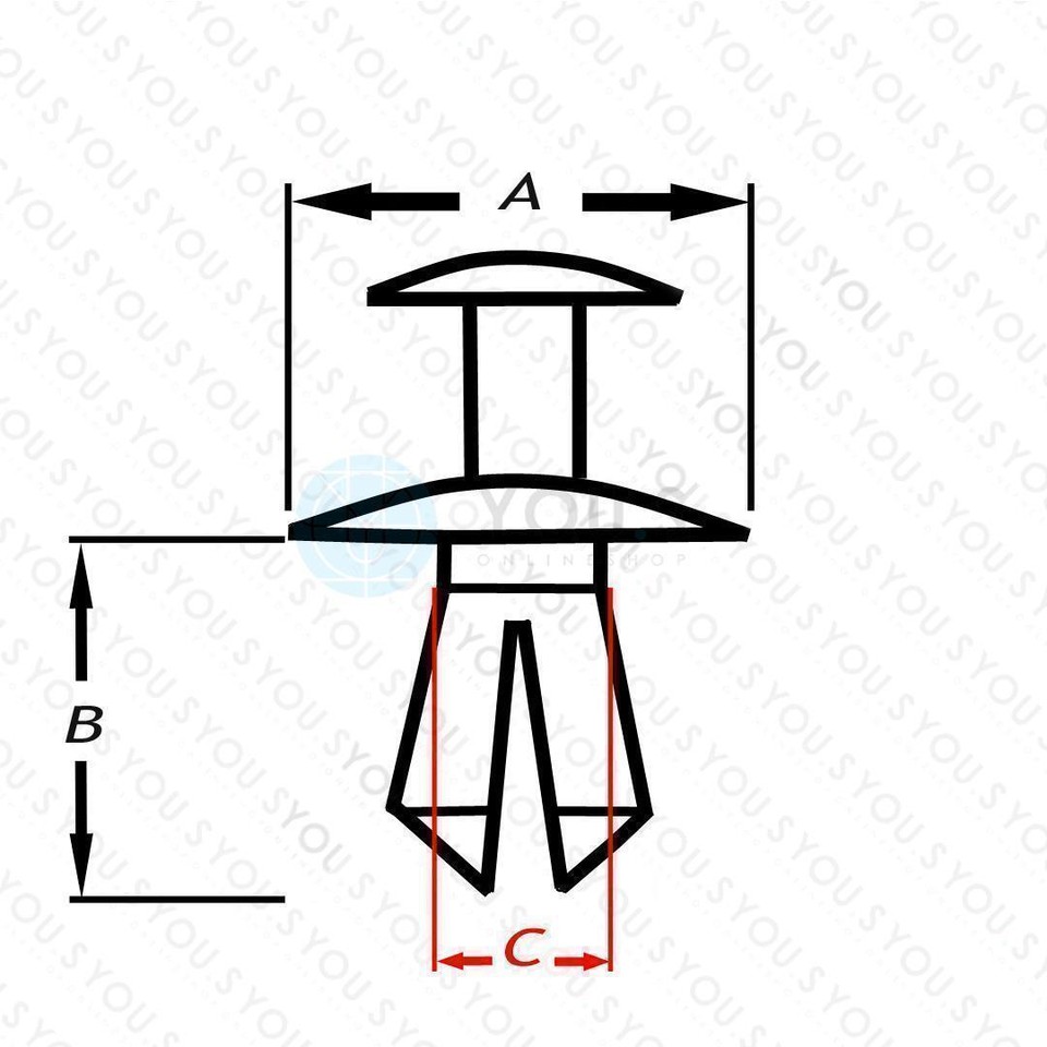 40 Piece You.S Original Bumper Expanding Rivet Fasteners Clips for VW ...