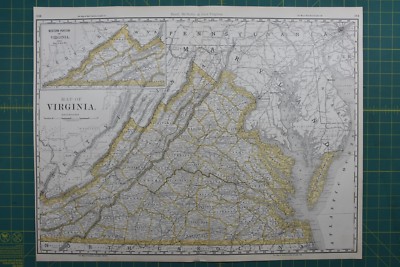 Pre-1900 - Atlas Map Virginia
