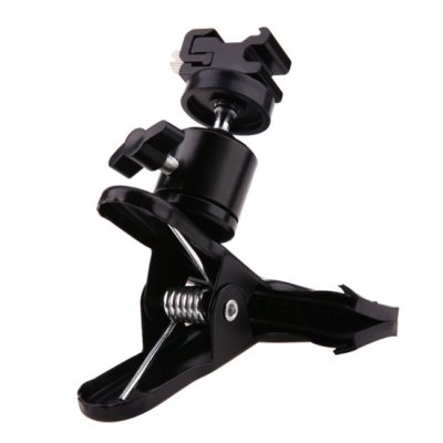Tripod Camera Clip Clamp Flash Holder Mount w/ 360 Swivel Photography ...