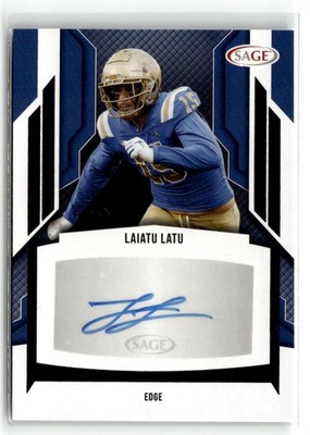 2024 SAGE HIT #A-LL Laiatu Latu Autographs Purple (High Series) | eBay