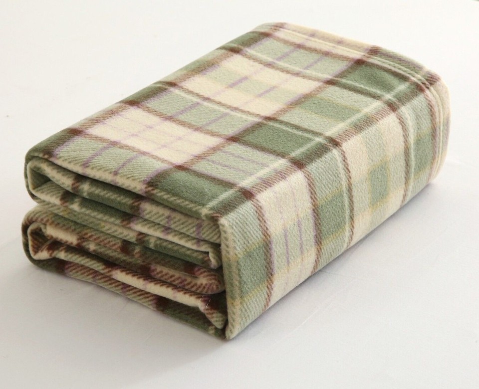 Tartan Fleece Blanket, Sofa Throw, Bed Throw Over, Cover EXTRA Large ...