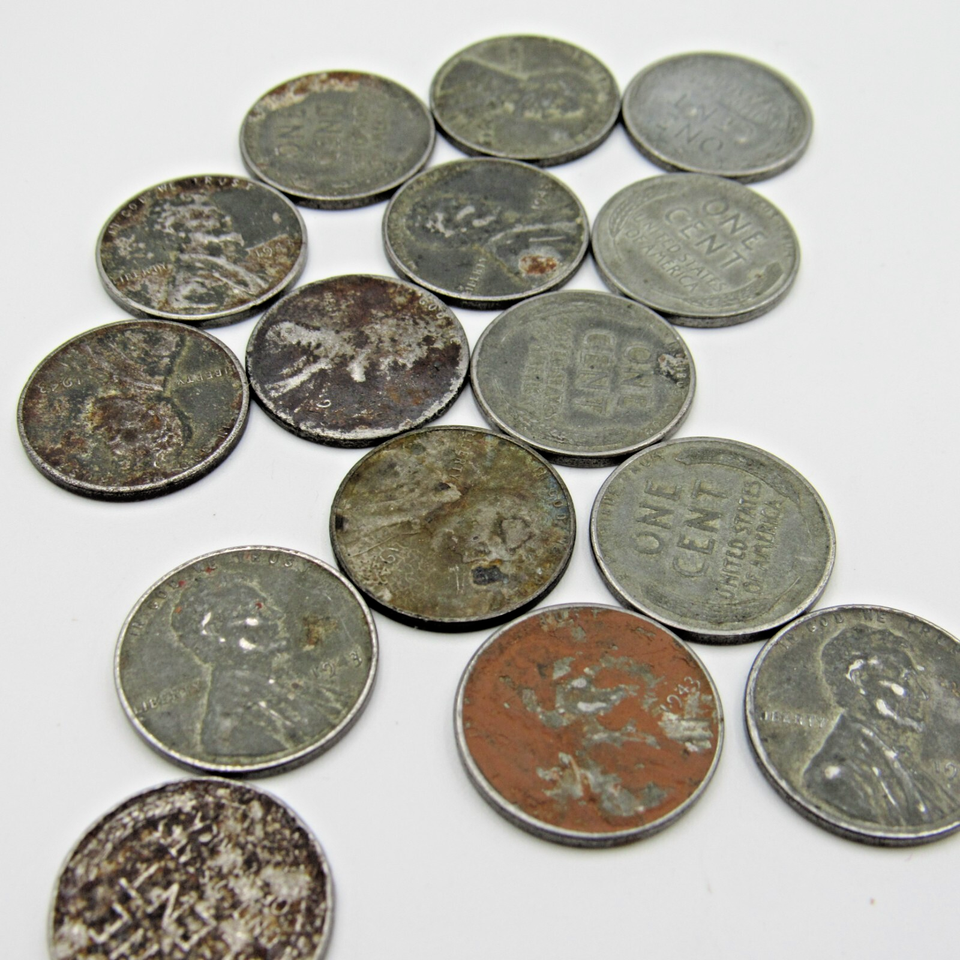1943 Steel Pennies Collection of 15 Coins | eBay